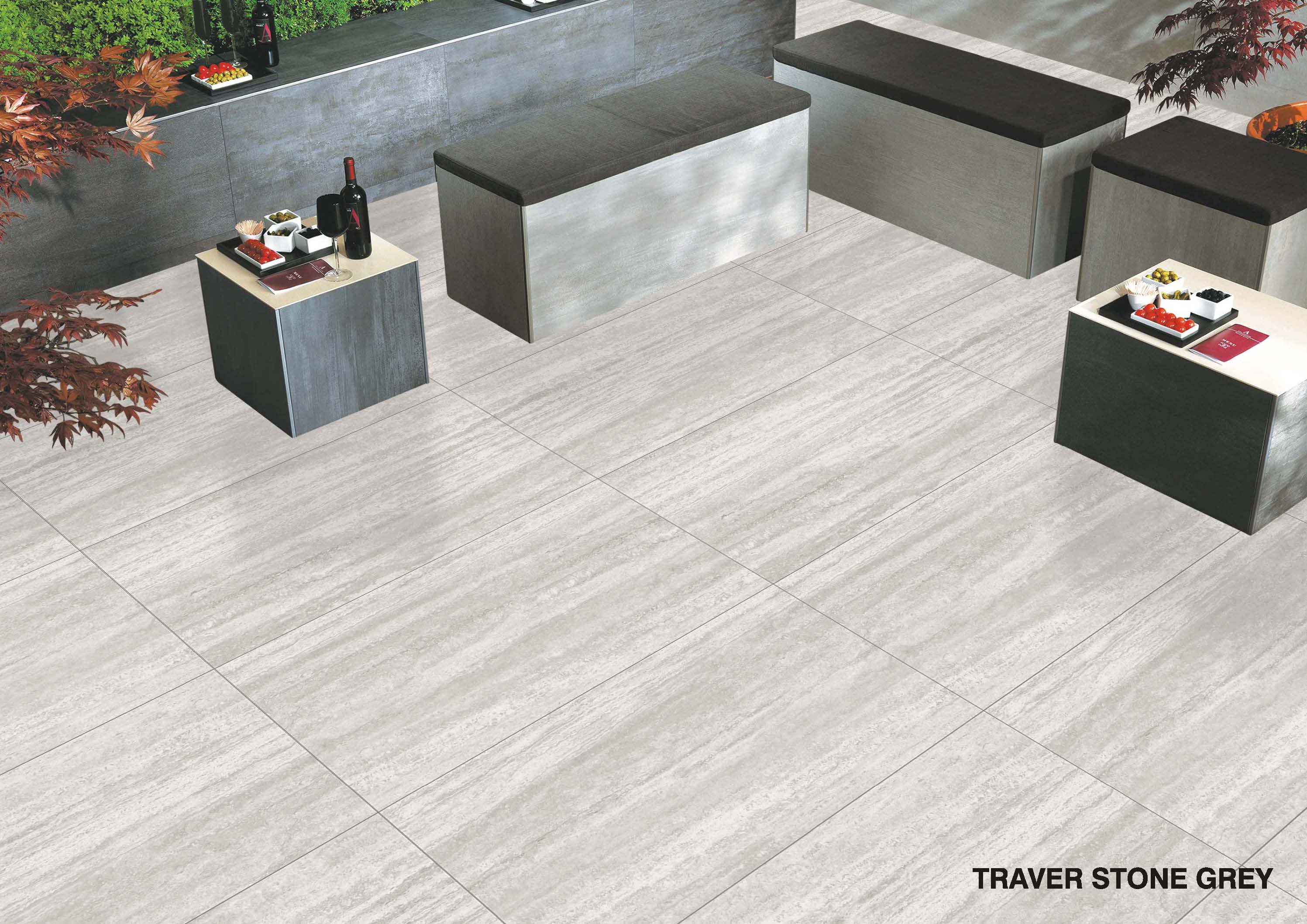 PORCELAIN TILE - TRAVER STONE GREY